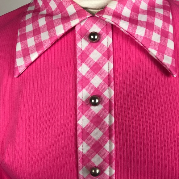 Jennifer Gee | Dresses | 97s Jennifer Gee Maxi Dress Pink Check | Poshmark